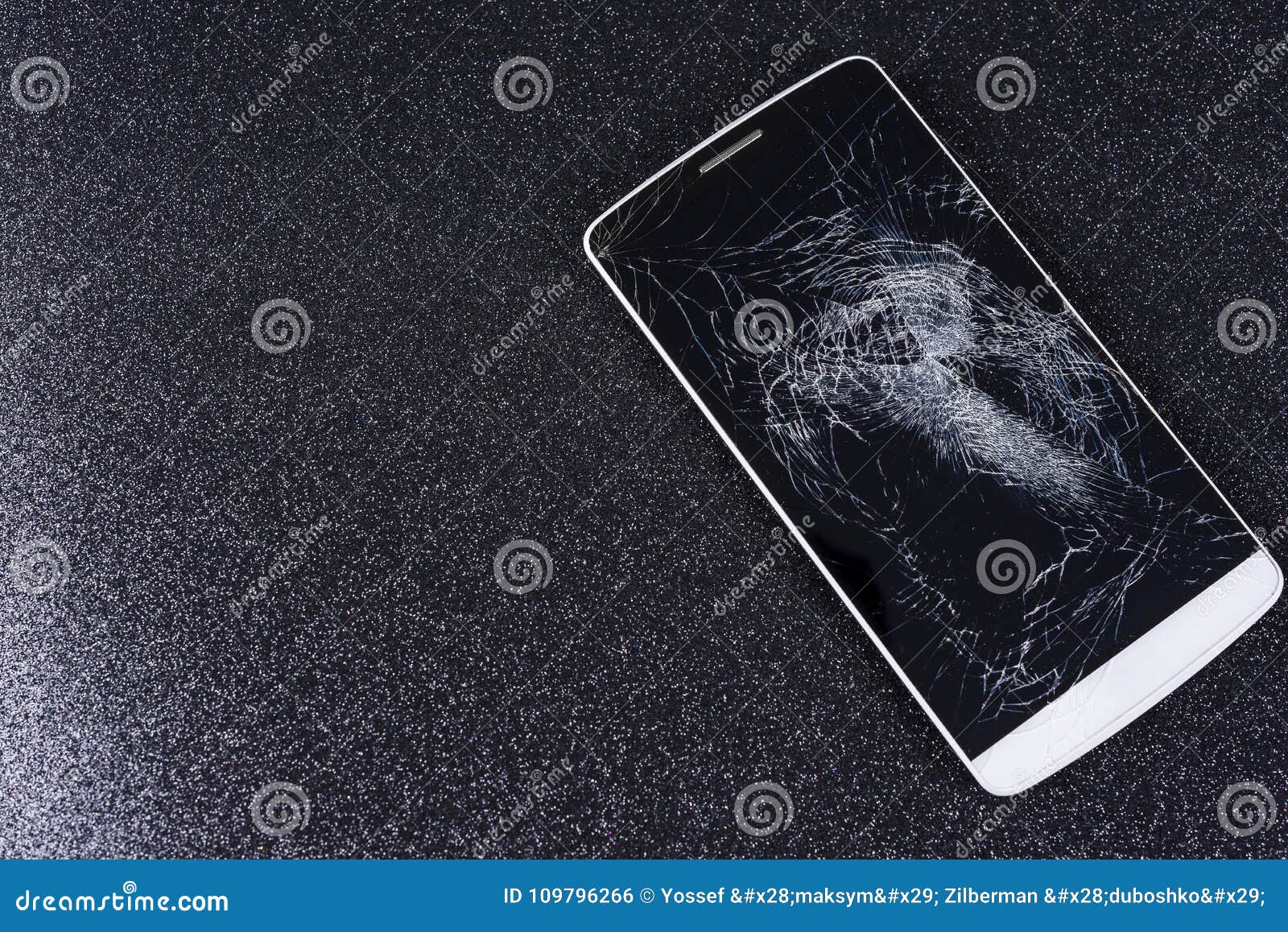 Mobile Smart Phone with Cracked Screen Maintenance Stock Photo - Image ...