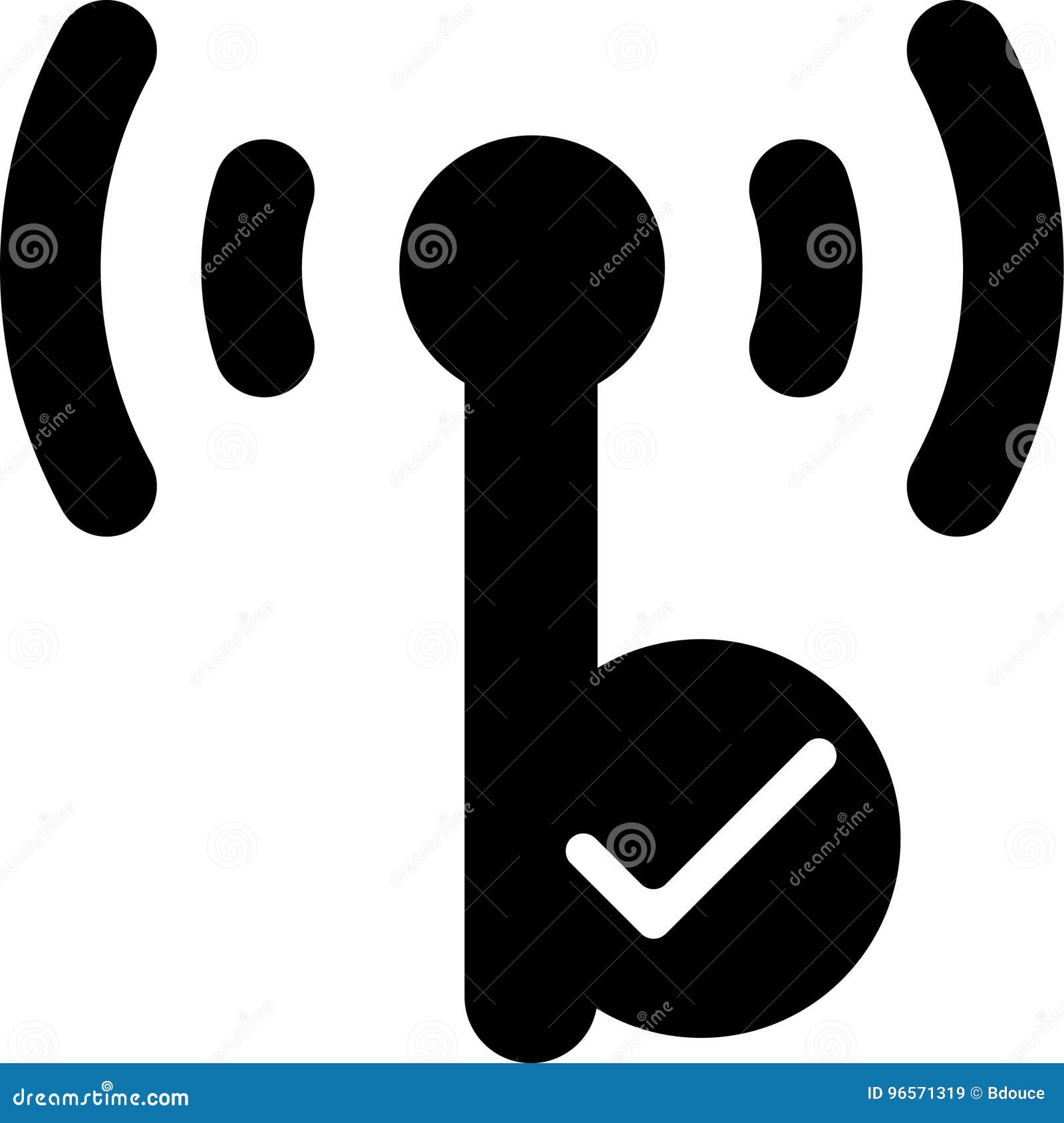 Mobile Smart Phone Hotspot Vector Icon Stock Vector - Illustration of ...