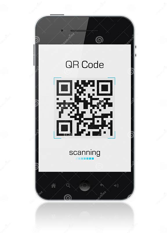 Mobile Smart Phone Showing QR Code Scanner Editorial Stock Photo ...