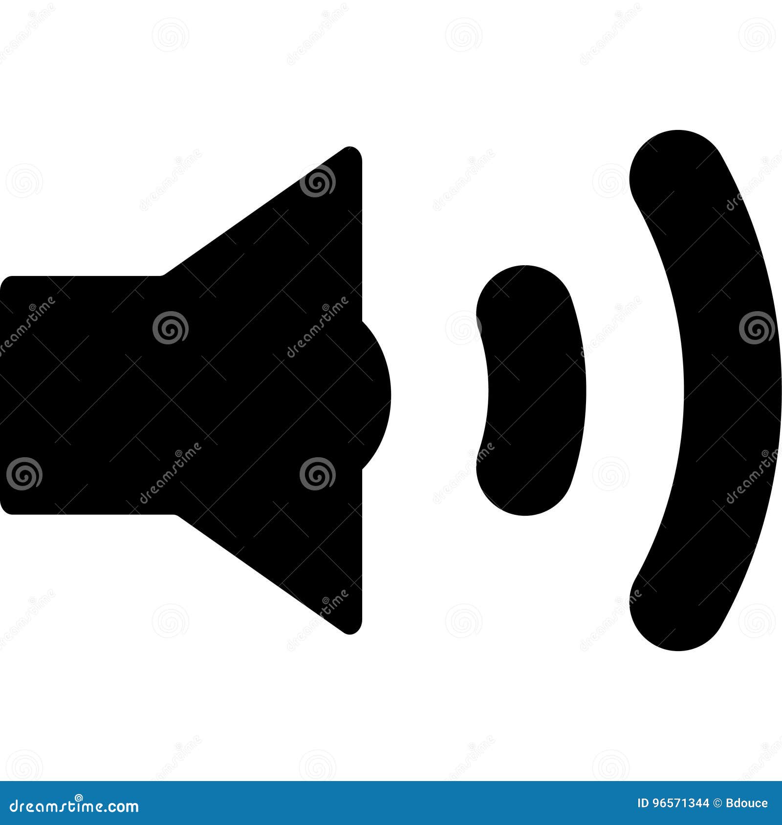 Mobile Smart Phone Sound on Vector Icon Stock Vector - Illustration of ...