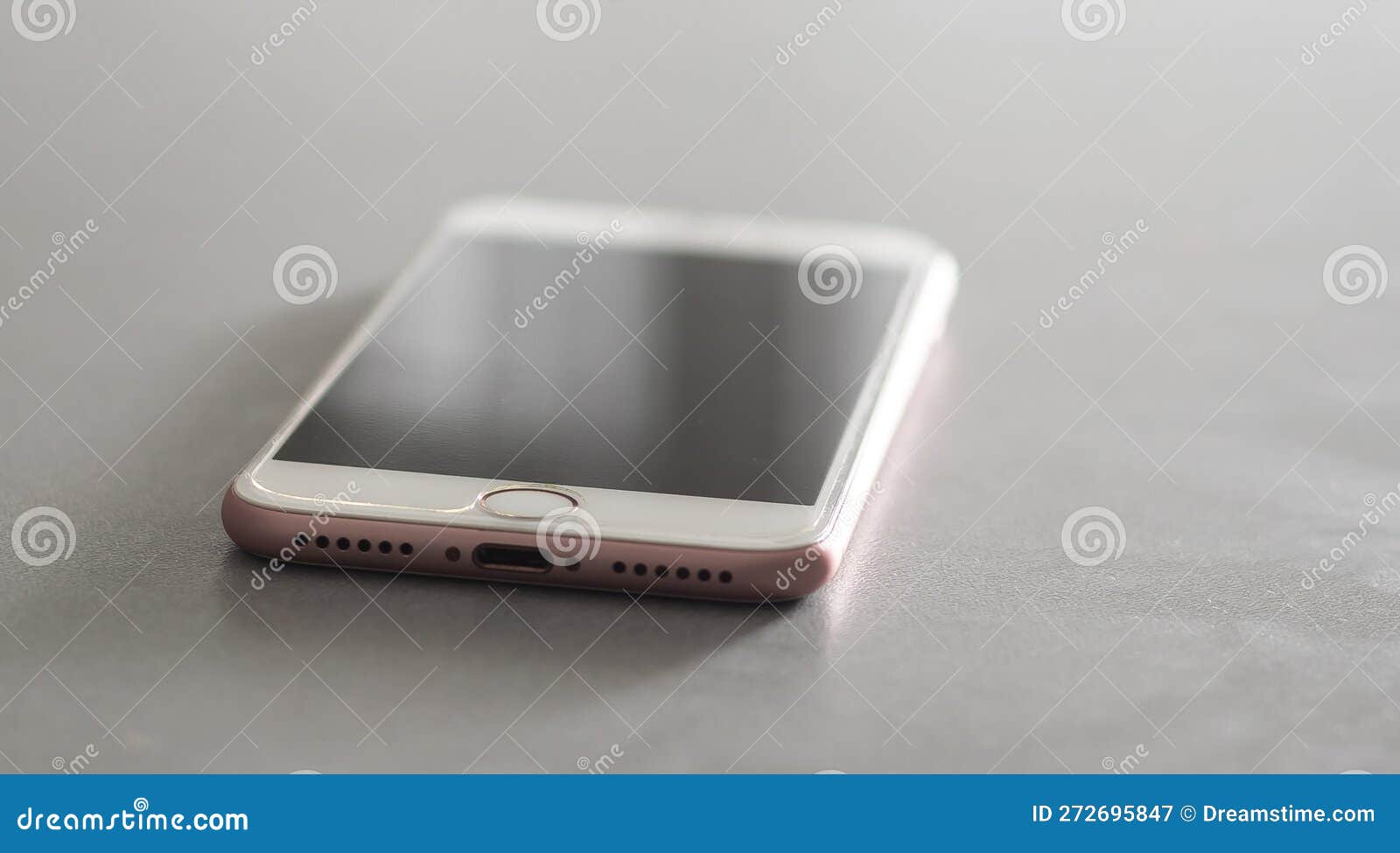 Mobile Smart Phone on the Table Stock Image - Image of equipment ...