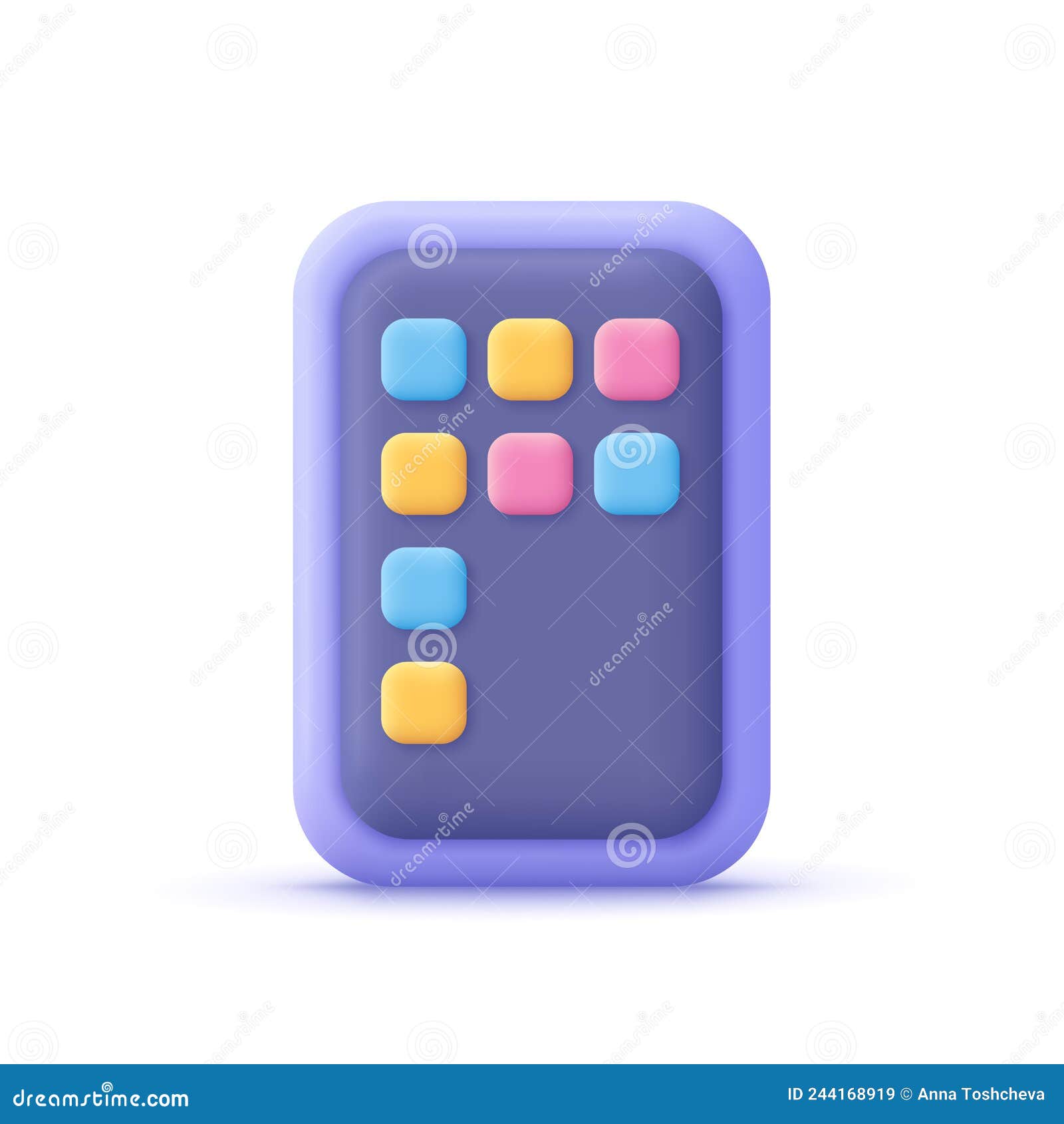 Application Buttons With Signs Isolated On White. Computer Or ...