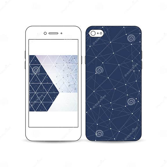 Mobile Smartphone with an Example of the Screen and Cover Design ...