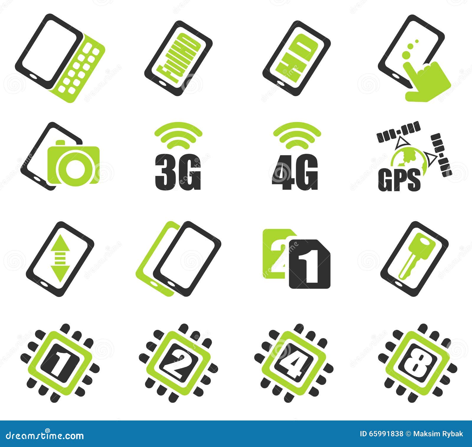 Mobile or Smartphone Specifications and Functions Stock Vector ...