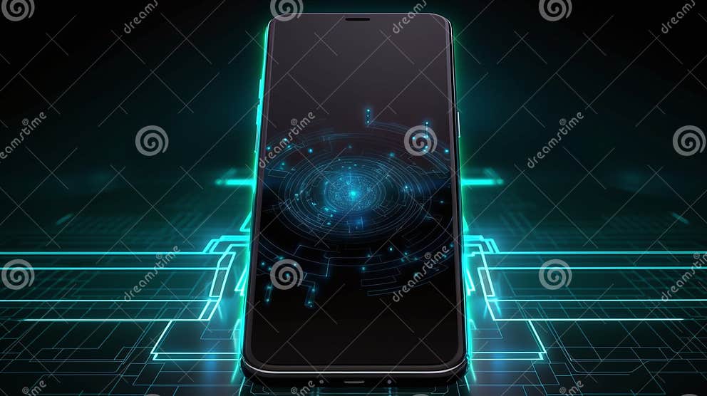 Mobile Smartphone Technology Inspired Background for Modern Designs ...