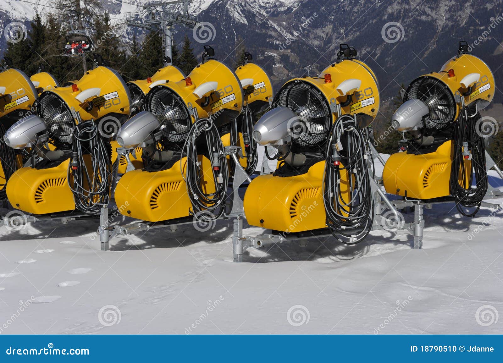 Mobile Snow Cannons editorial image. Image of mobile - 18790510