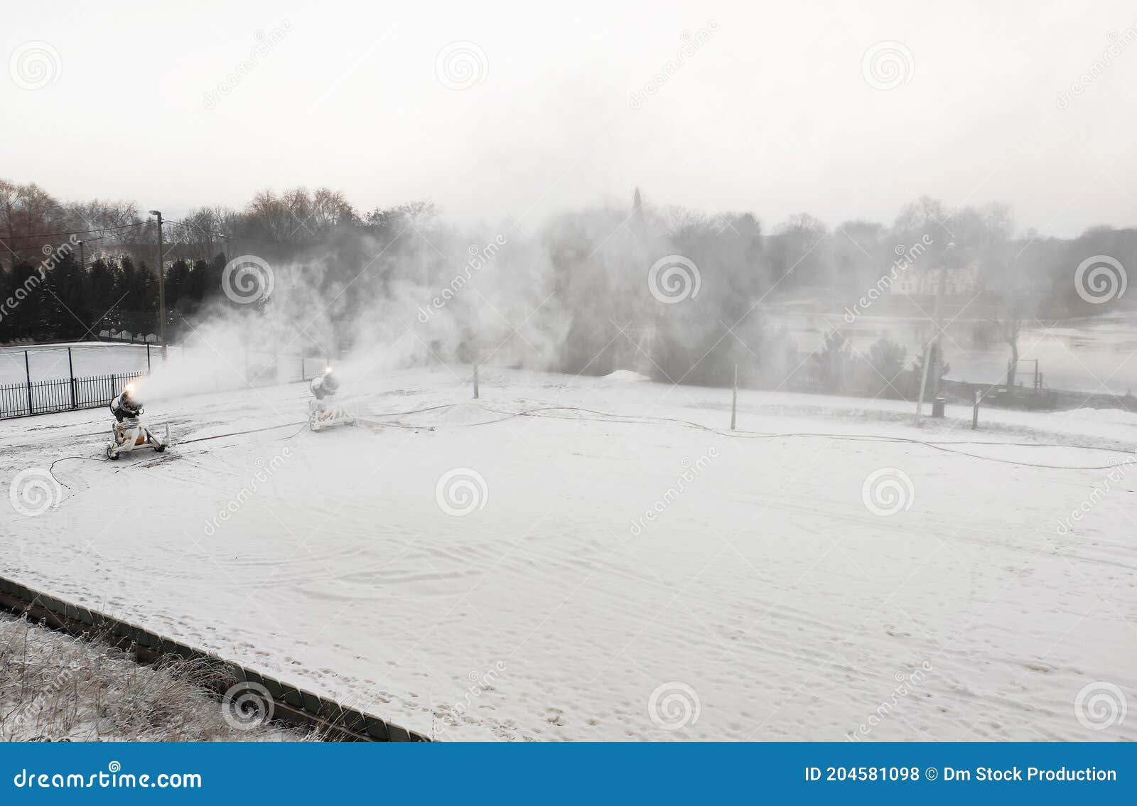 Mobile snow guns stock photo. Image of mobile, snowgun - 204581098