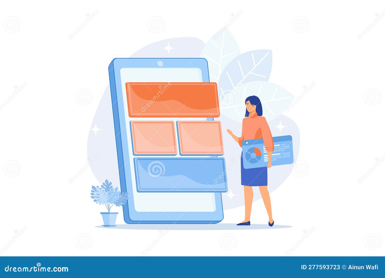 Mobile Software Optimization Ui Ux Development Smartphone App Interface Designing Stock