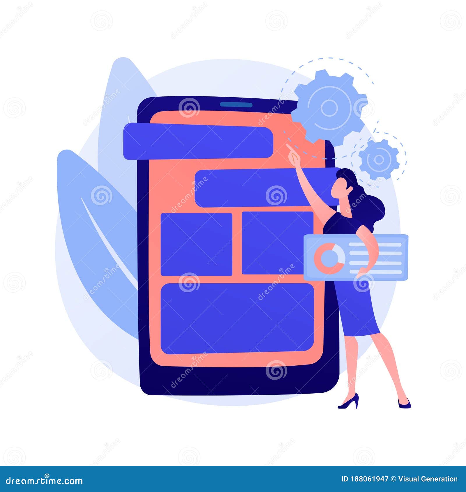 Mobile Software Optimization Ui Ux Development Vector Concept Metaphor Stock Vector