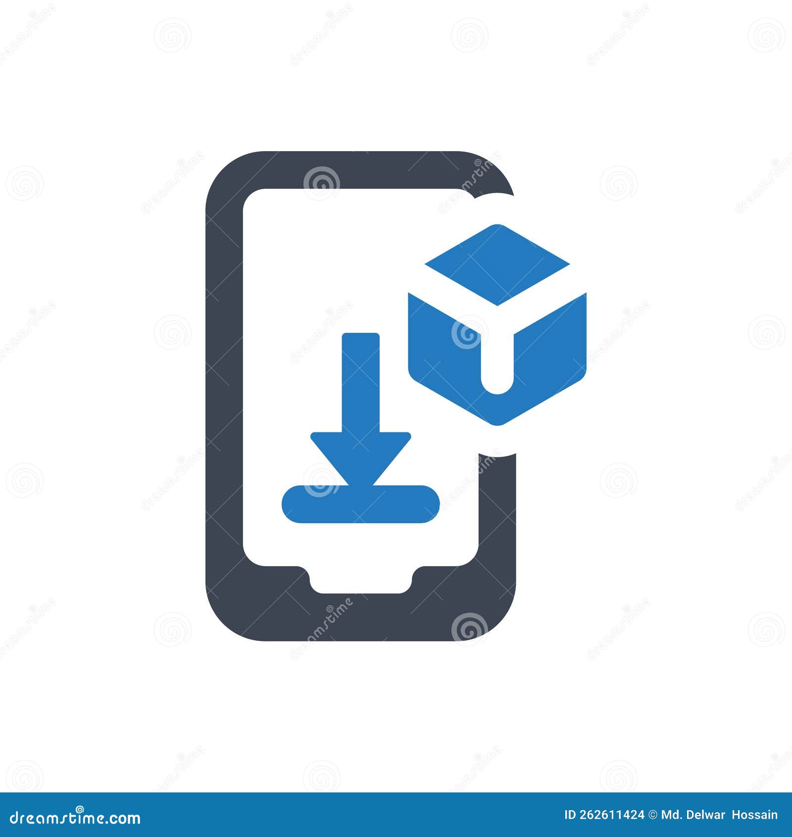 Mobile Software Update Icon Stock Vector - Illustration of mobile ...