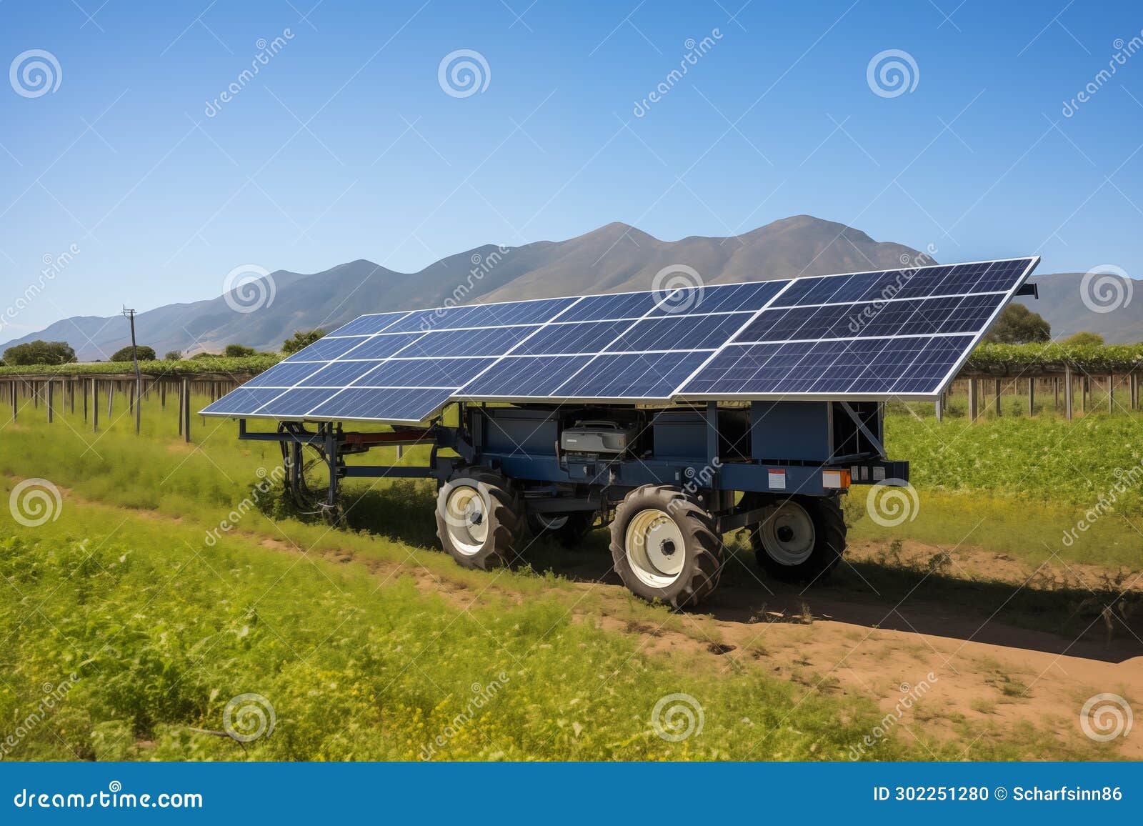 Mobile Solar Energy Power Station. Renewable Energy and Sustainable ...