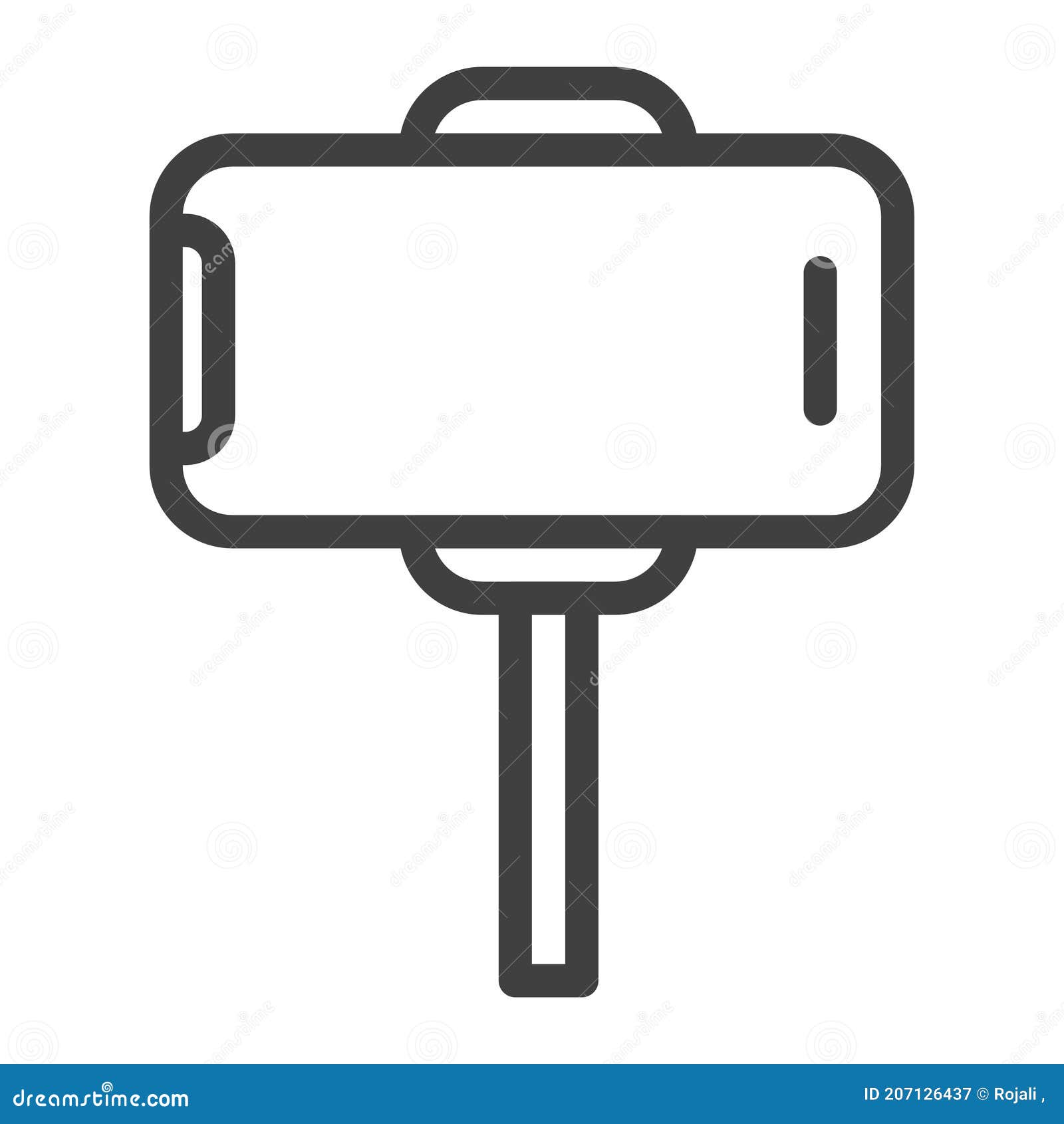 Mobile Stabilization Icon Logo with Outline Stroke Vector Design ...