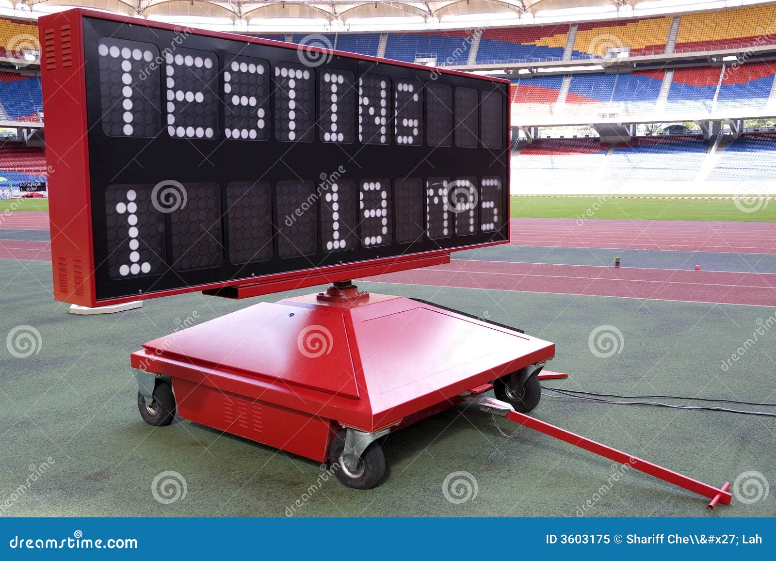 Mobile Stadium Scoreboard stock image. Image of announcement - 3603175