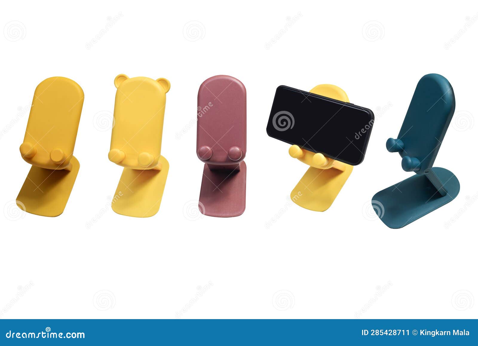 Mobile Stand Cartoon on a White Background,with Clipping Path Stock ...