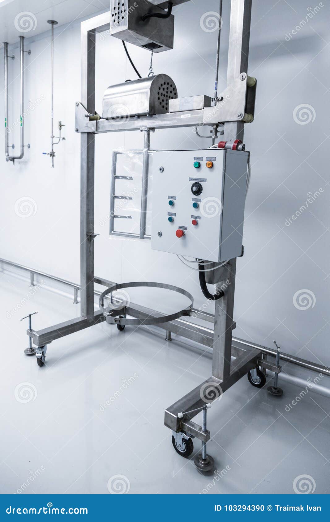 Mobile Stand with Control Panel, Equipment Stock Photo - Image of room ...