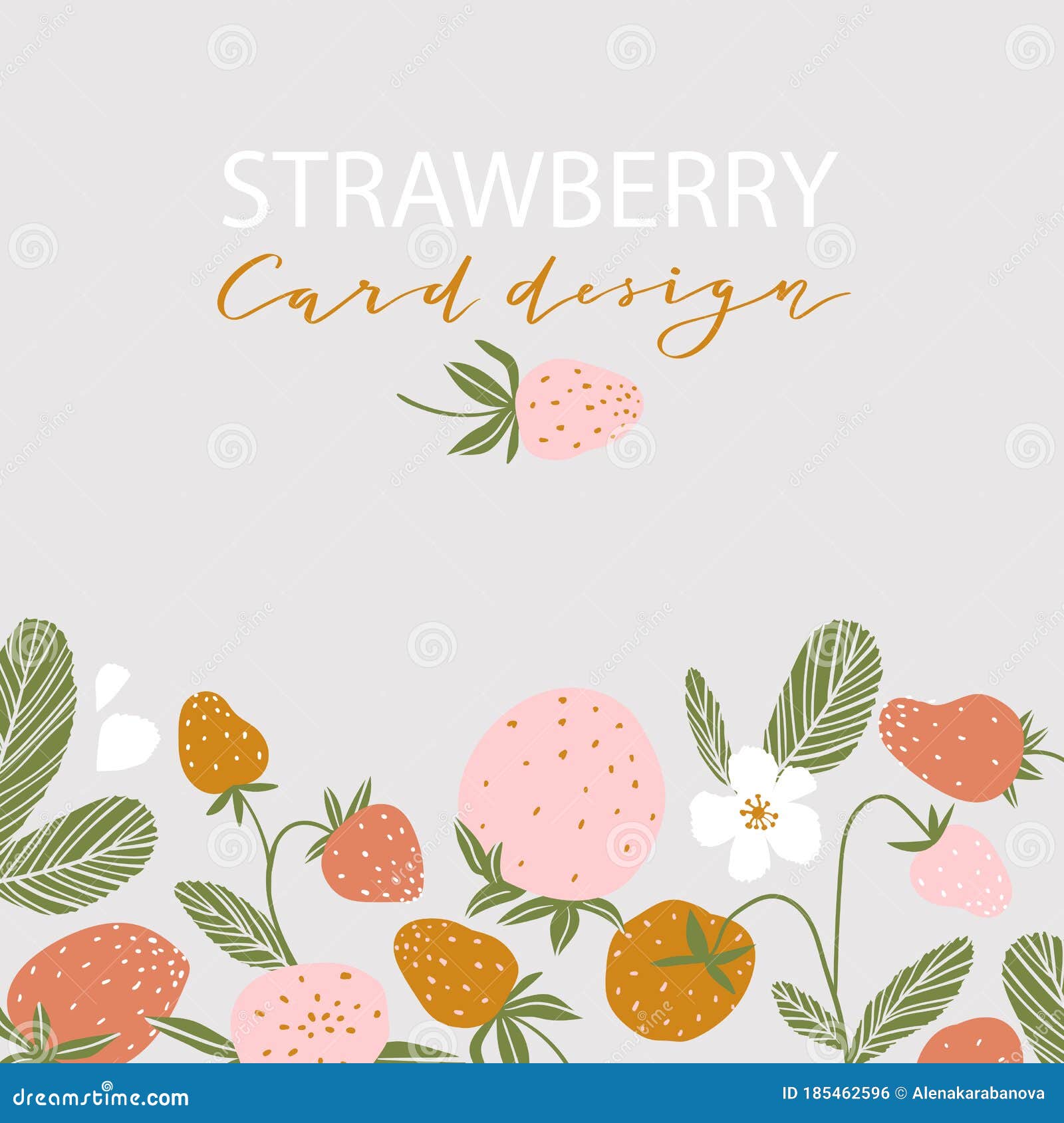 Berry Frame; Square Border With Pink Forest Berries. Cartoon Vector ...