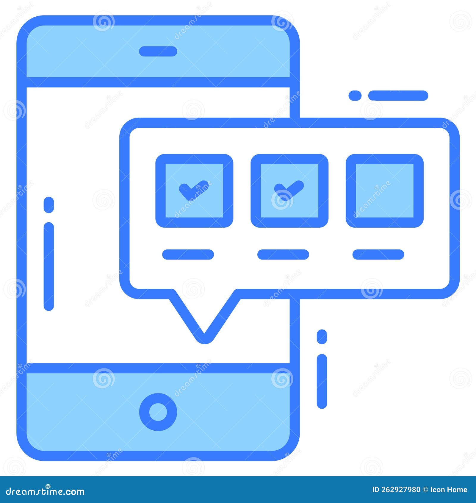 Mobile Survey Icon, Survey and Feedback, Modern Vector Illustration ...