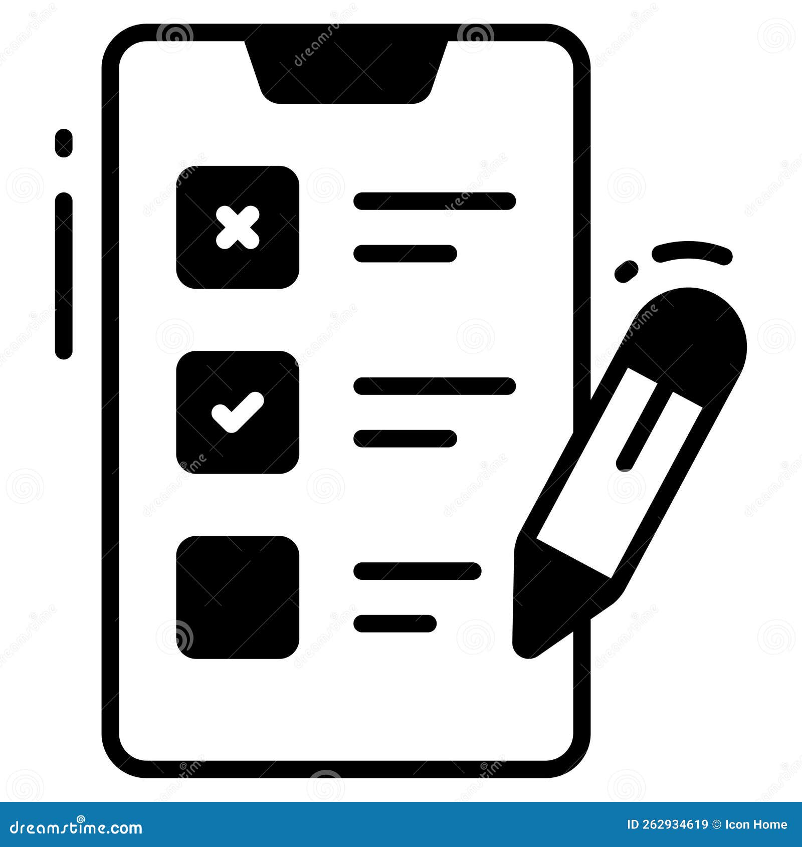 Mobile Survey Icon, Survey and Feedback, Modern Vector Illustration ...