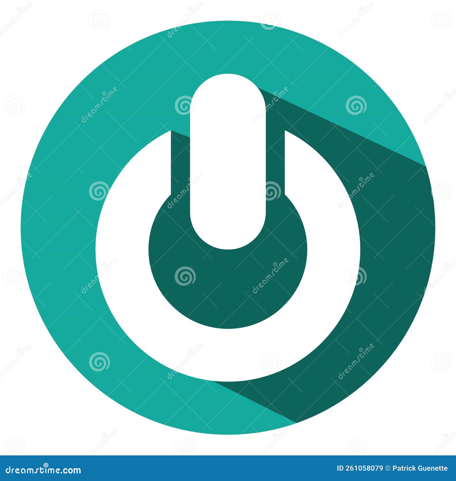 Mobile switch off, icon stock vector. Illustration of phone - 261058079