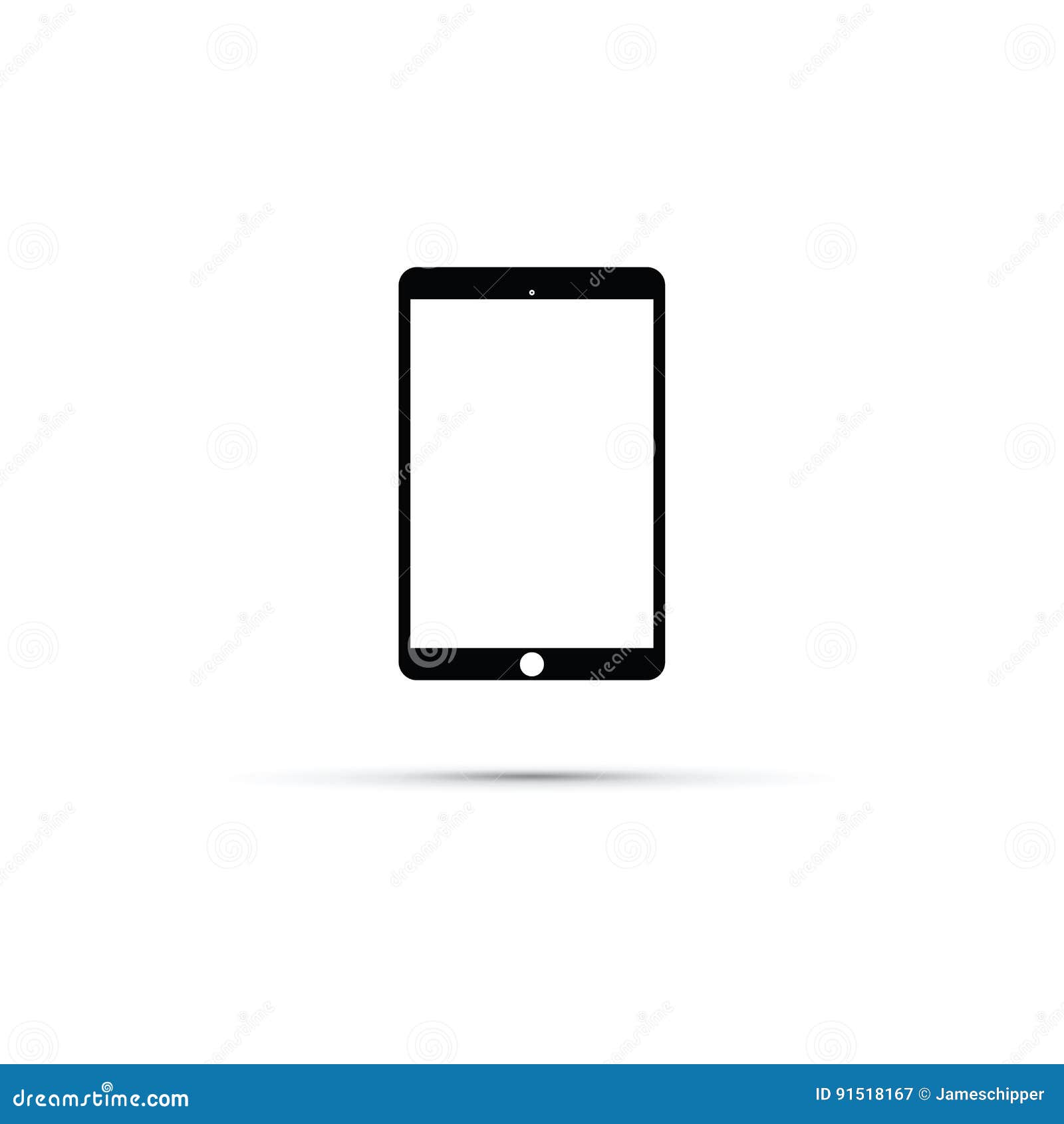 Mobile tablet icon stock illustration. Illustration of mockup - 91518167