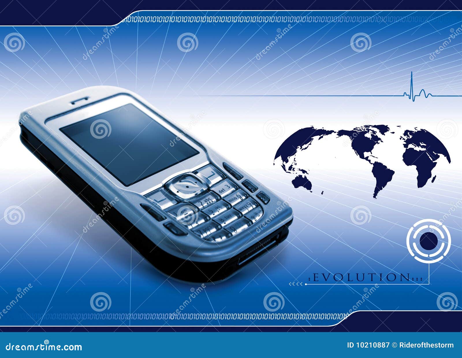 Mobile tech stock illustration. Illustration of mobile - 10210887