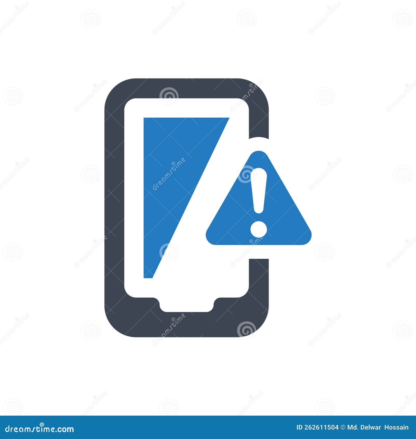 Mobile Technical Problem Icon Stock Vector - Illustration of vector ...