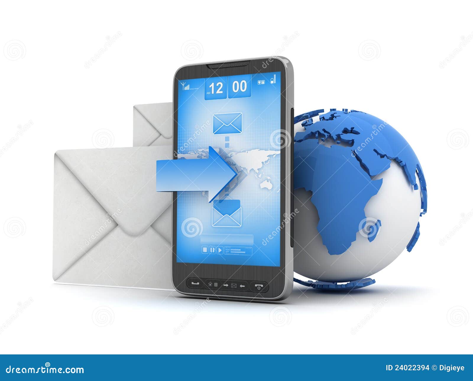 Mobile Technology - Cell Phone Stock Illustration - Illustration of ...