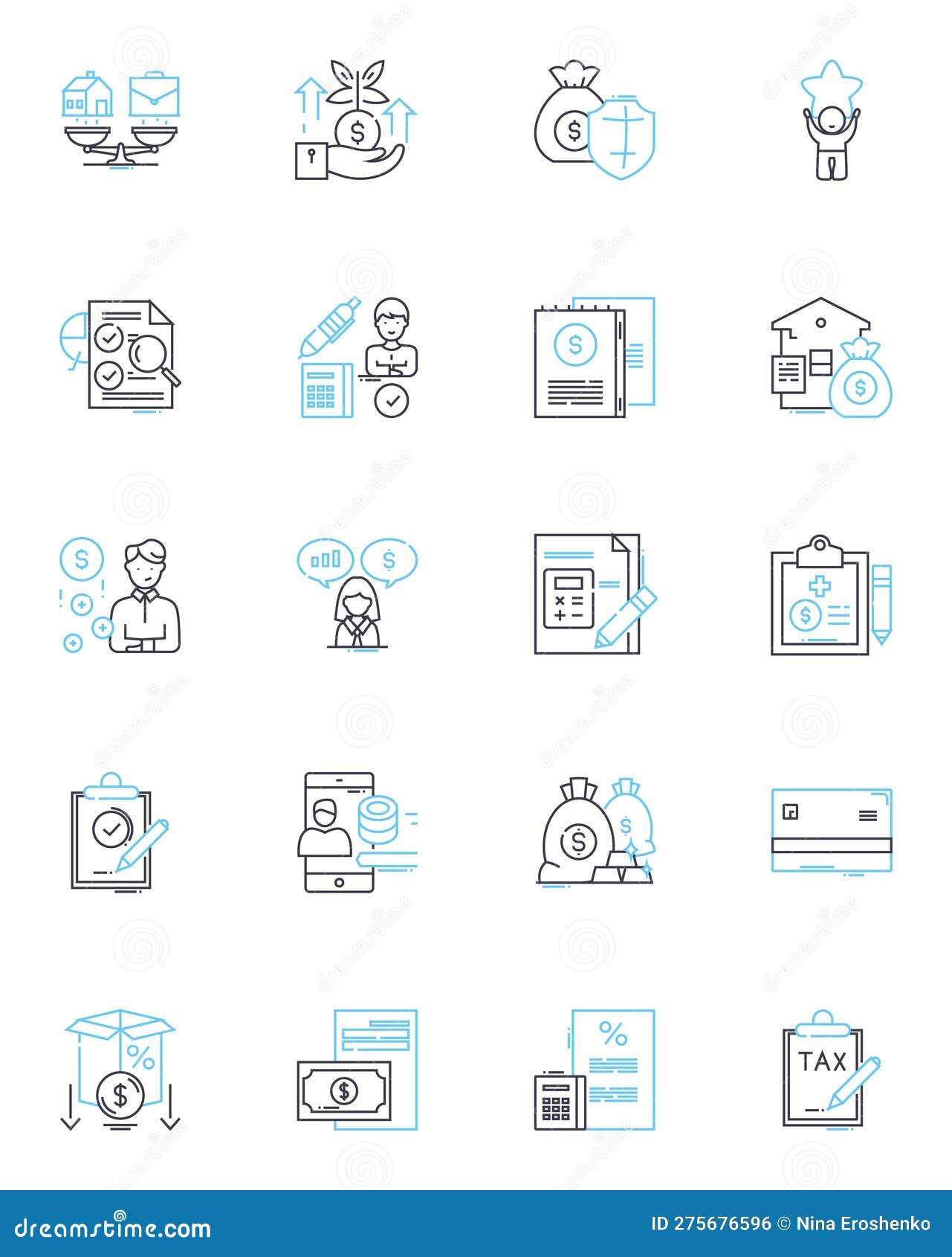 Mobile Technology and Devices Linear Icons Set. Smartph, Tablet ...