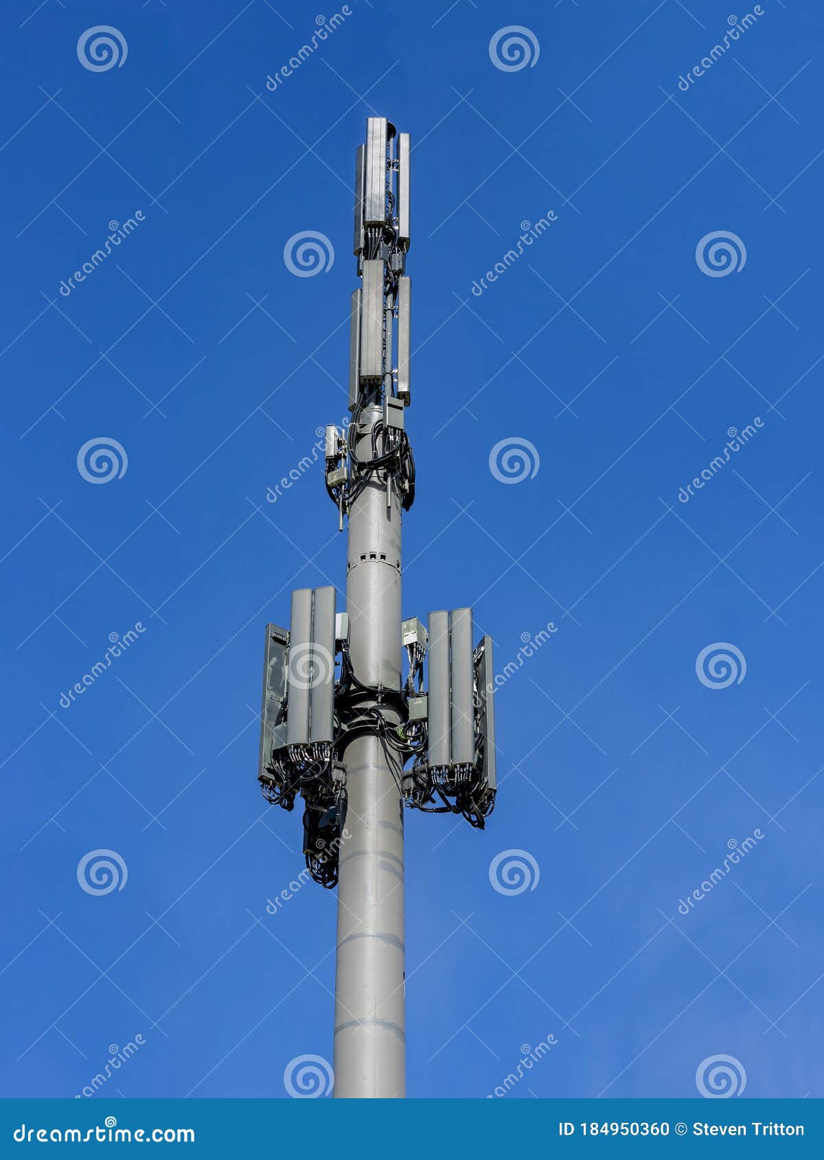 A Mobile Telecommunication Cell Tower Stock Photo - Image of ...
