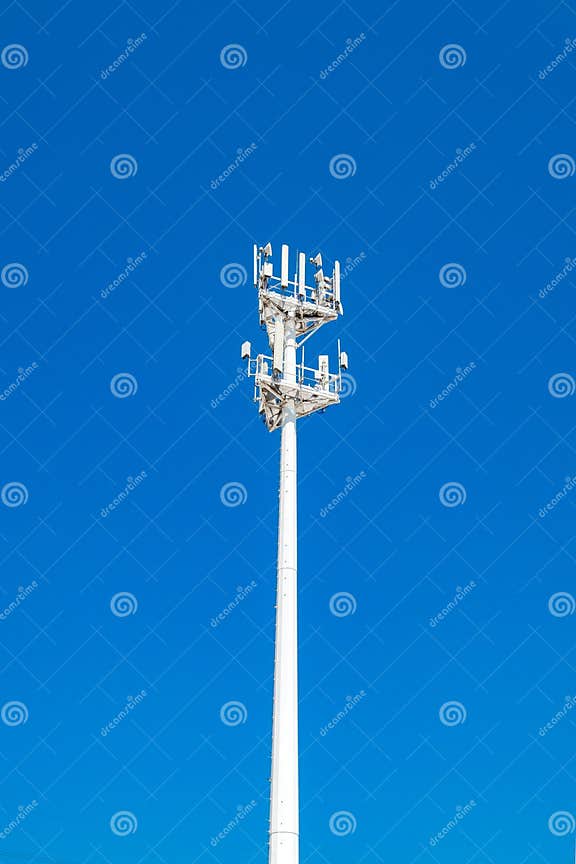 Mobile Telecommunication Cell Tower for Wireless Internet Connection ...