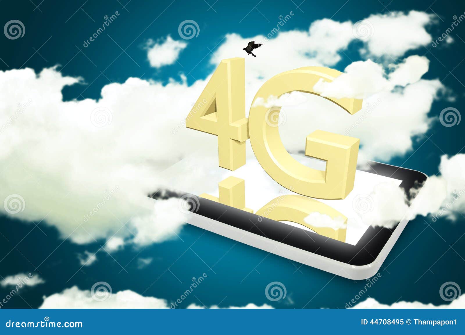 Mobile Telecommunication Cellular High Speed Data Connection Con Stock ...