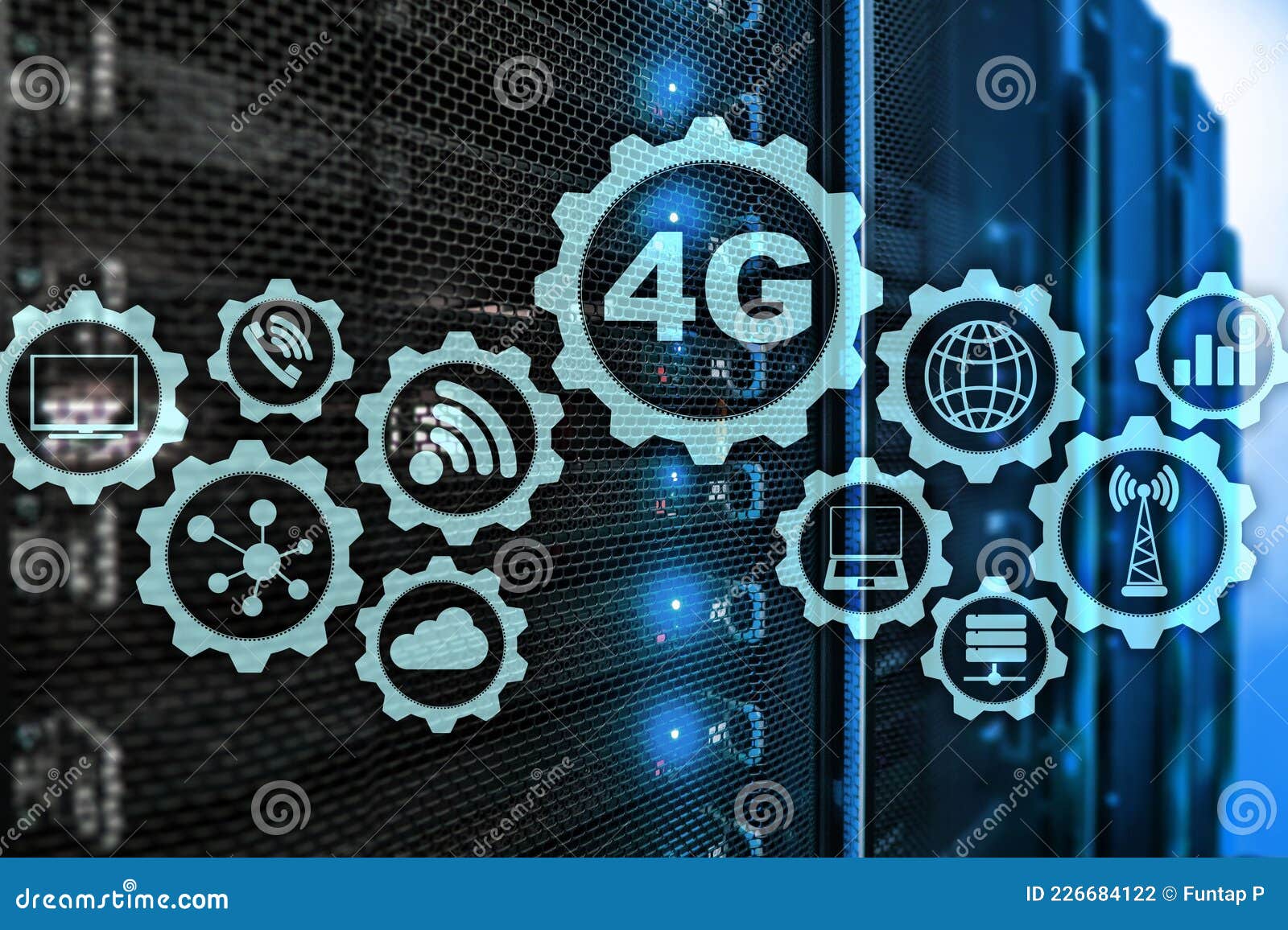 Mobile Telecommunication Cellular High Speed Data Connection Concept ...