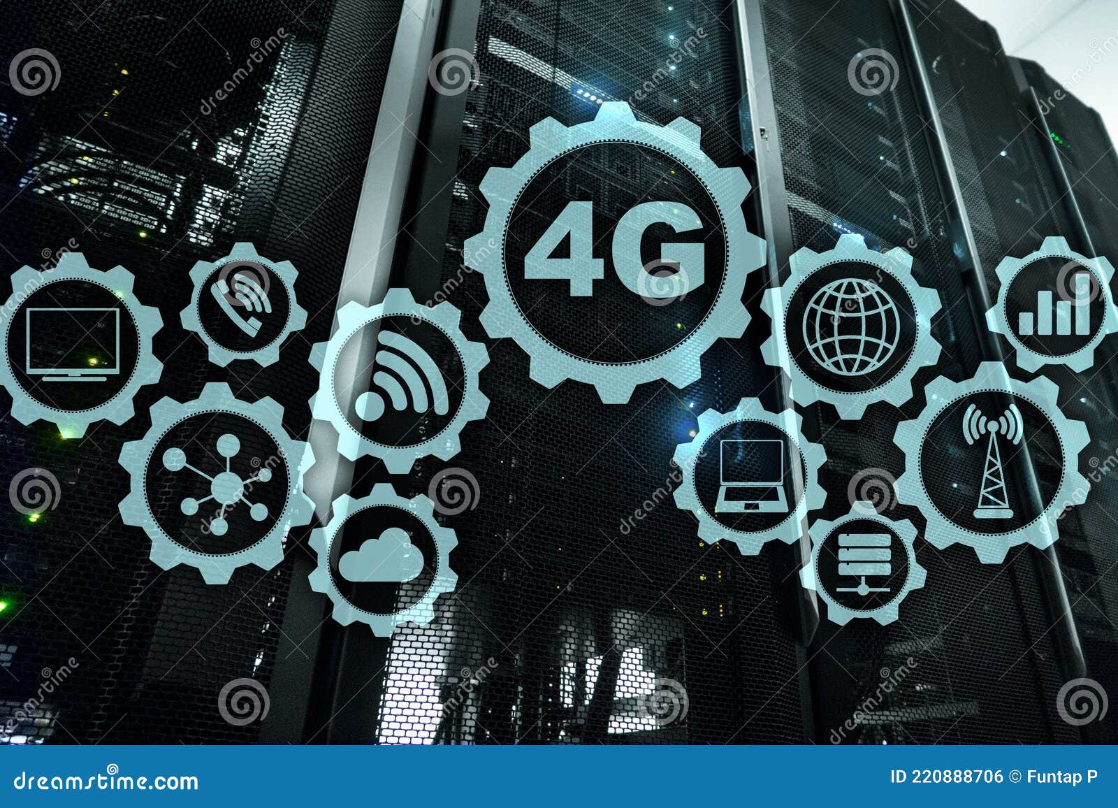 Mobile Telecommunication Cellular High Speed Data Connection Concept ...