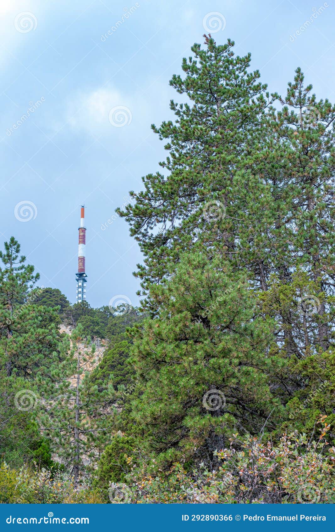 Mobile Telecommunications Antenna on Mount Olympus, the Highest Point ...