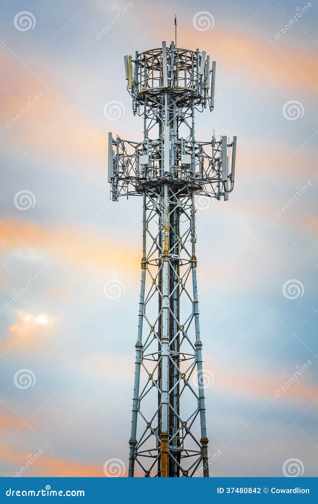 Mobile telephone cell site stock photo. Image of station - 37480842