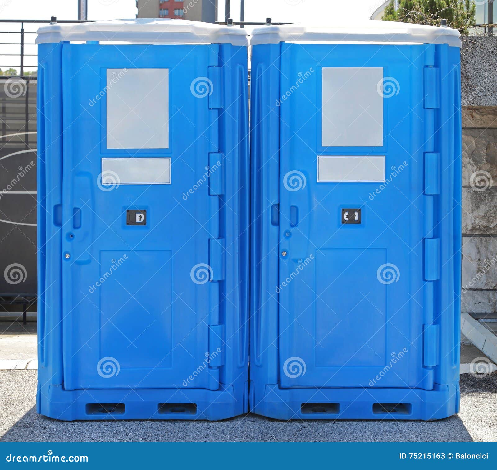 Mobile Toilet stock image. Image of sanitation, boxes - 75215163