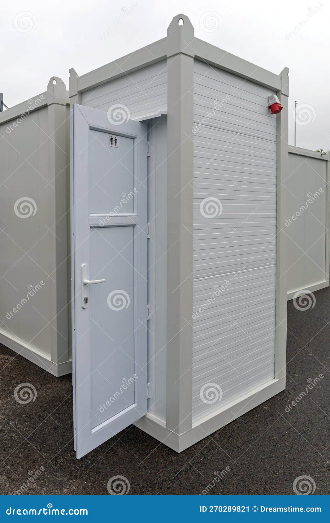 Mobile Toilet Cabin stock image. Image of small, public - 270289821