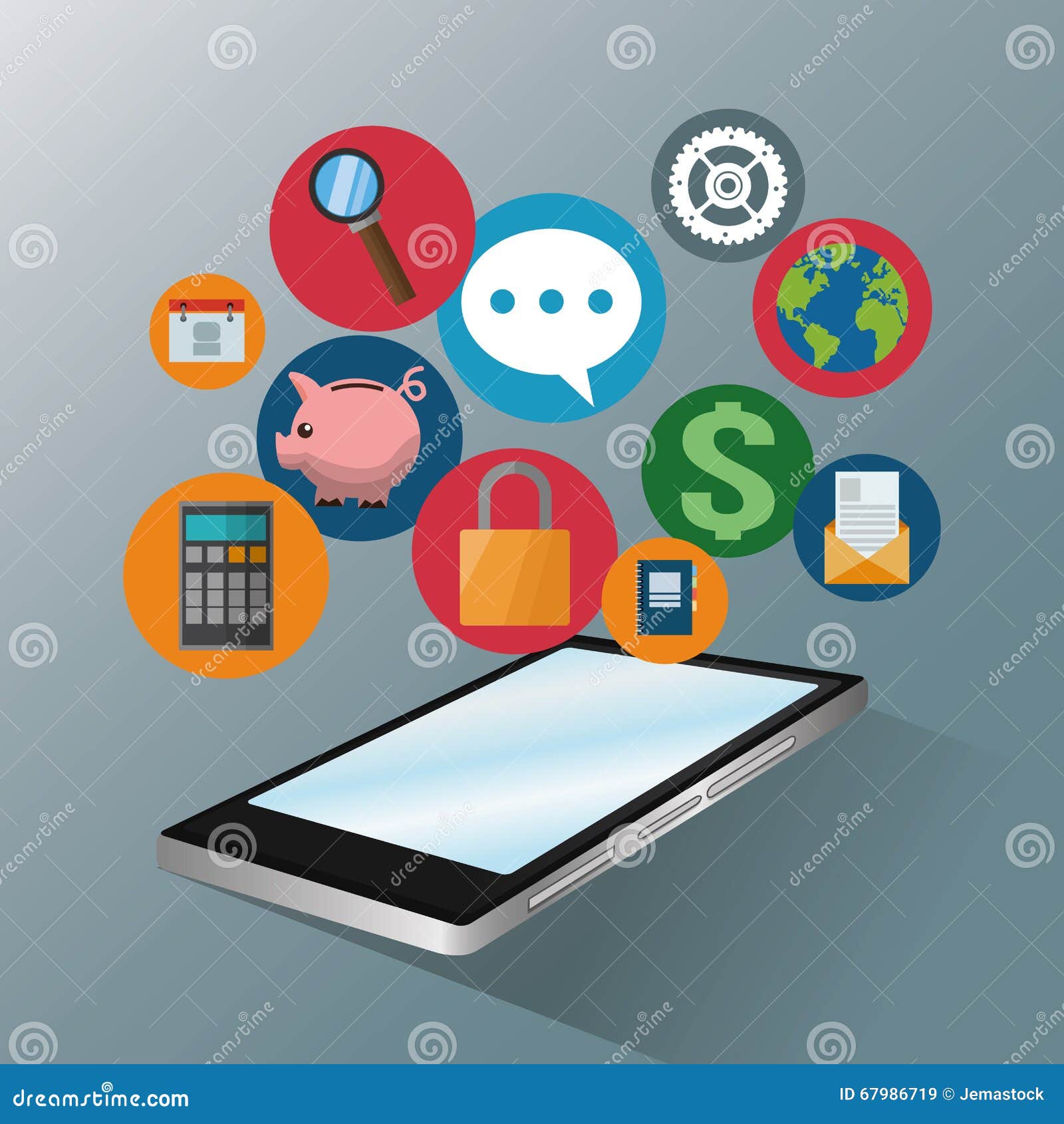 Mobile tools design stock vector. Illustration of network - 67986719