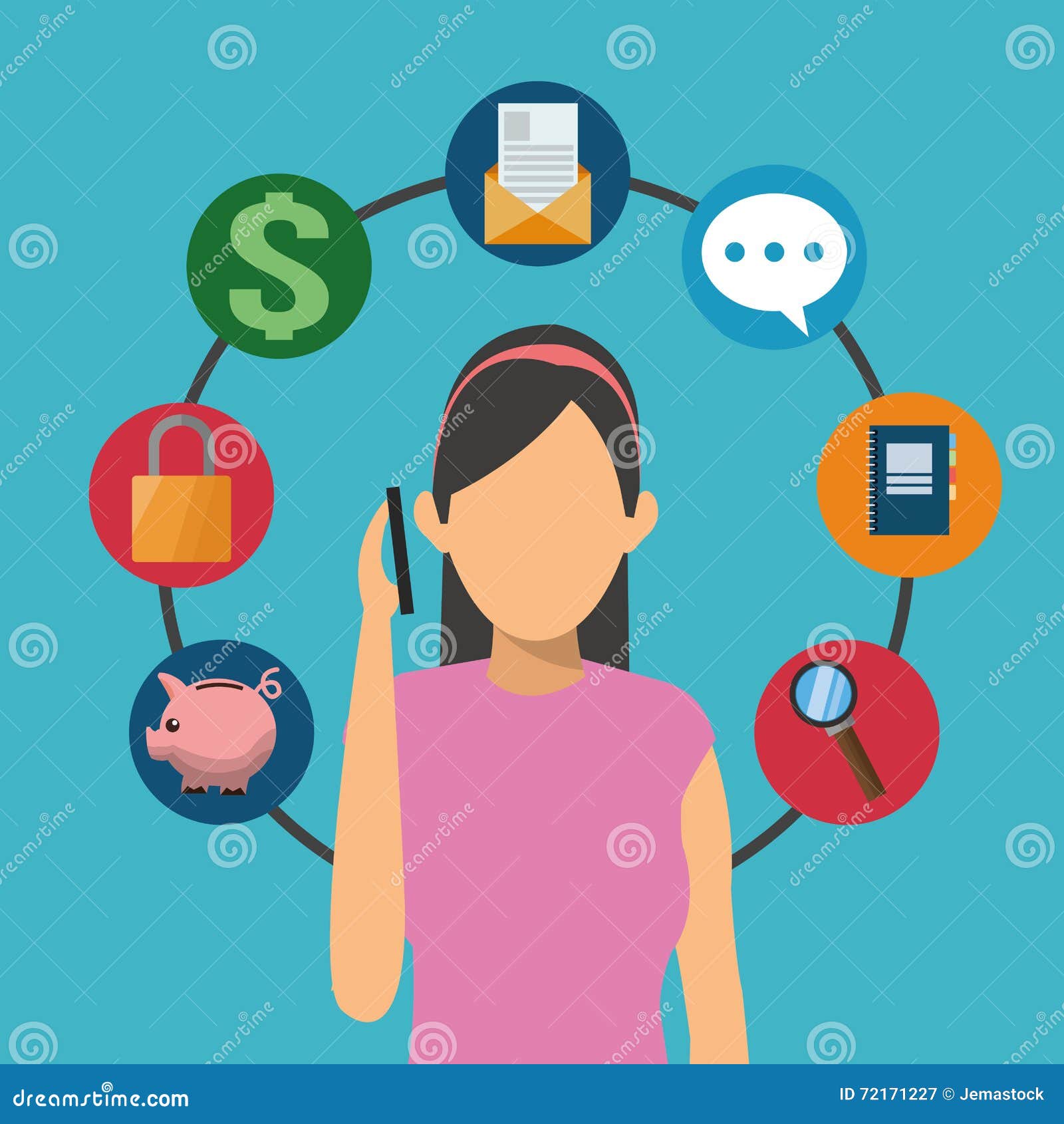 Mobile Tools Icon Set Design Stock Vector - Illustration of concept ...