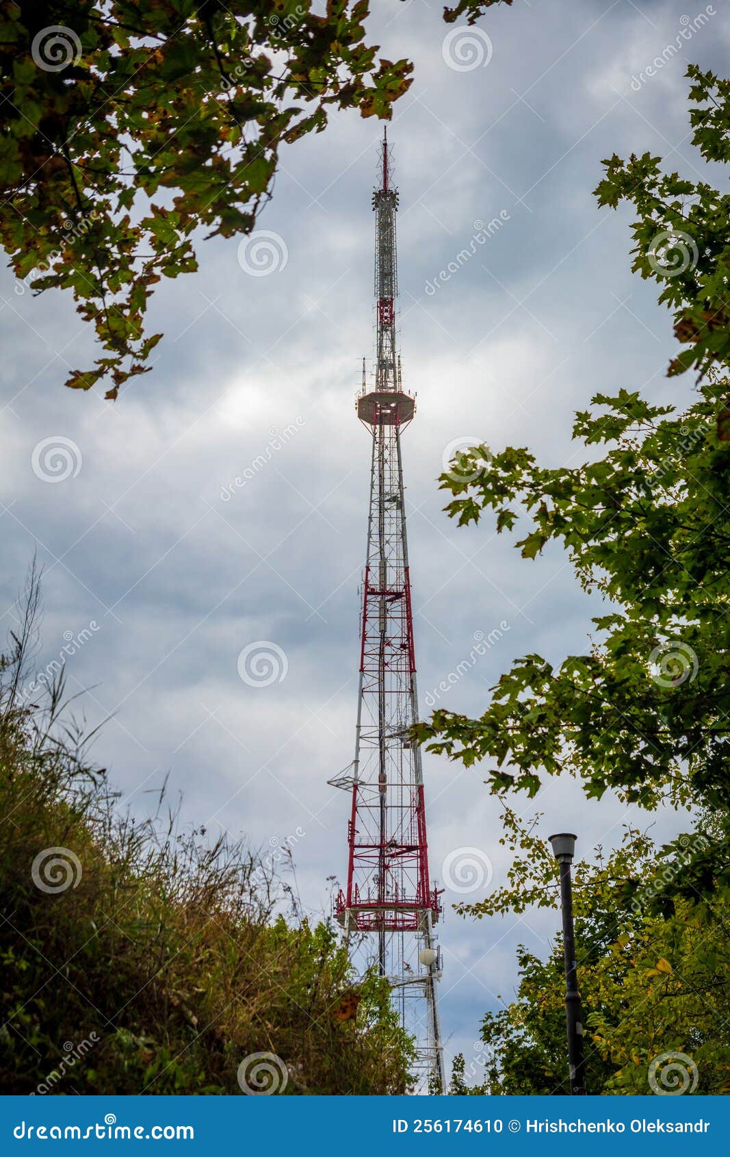 Mobile tower. TV tower stock photo. Image of receiver - 256174610