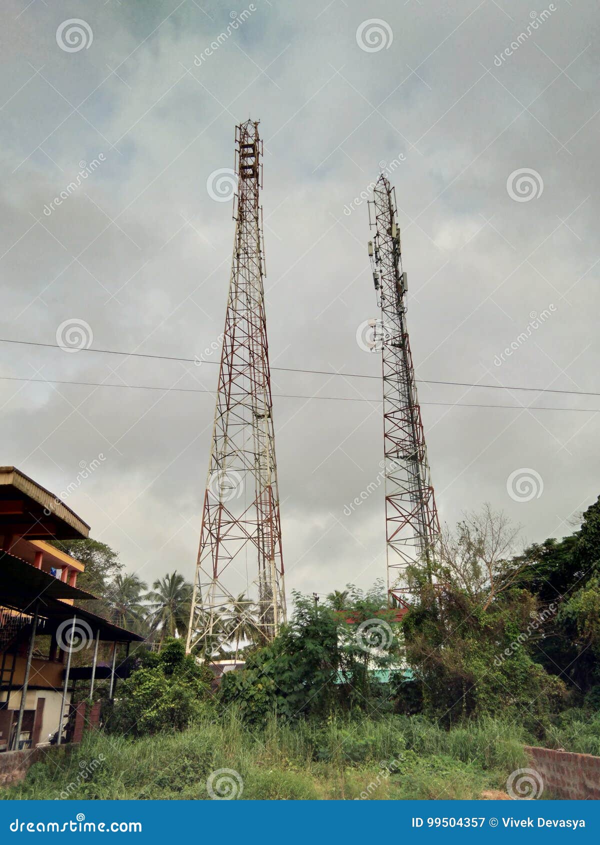 Mobile tower stock image. Image of towers, city, tower - 99504357
