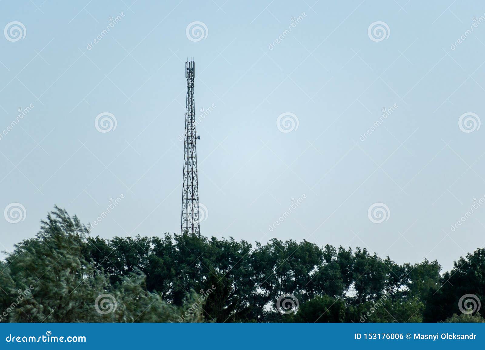 Mobile Mobile Towers 3G 4G 5G 6G Over the Woods Stock Photo - Image of ...