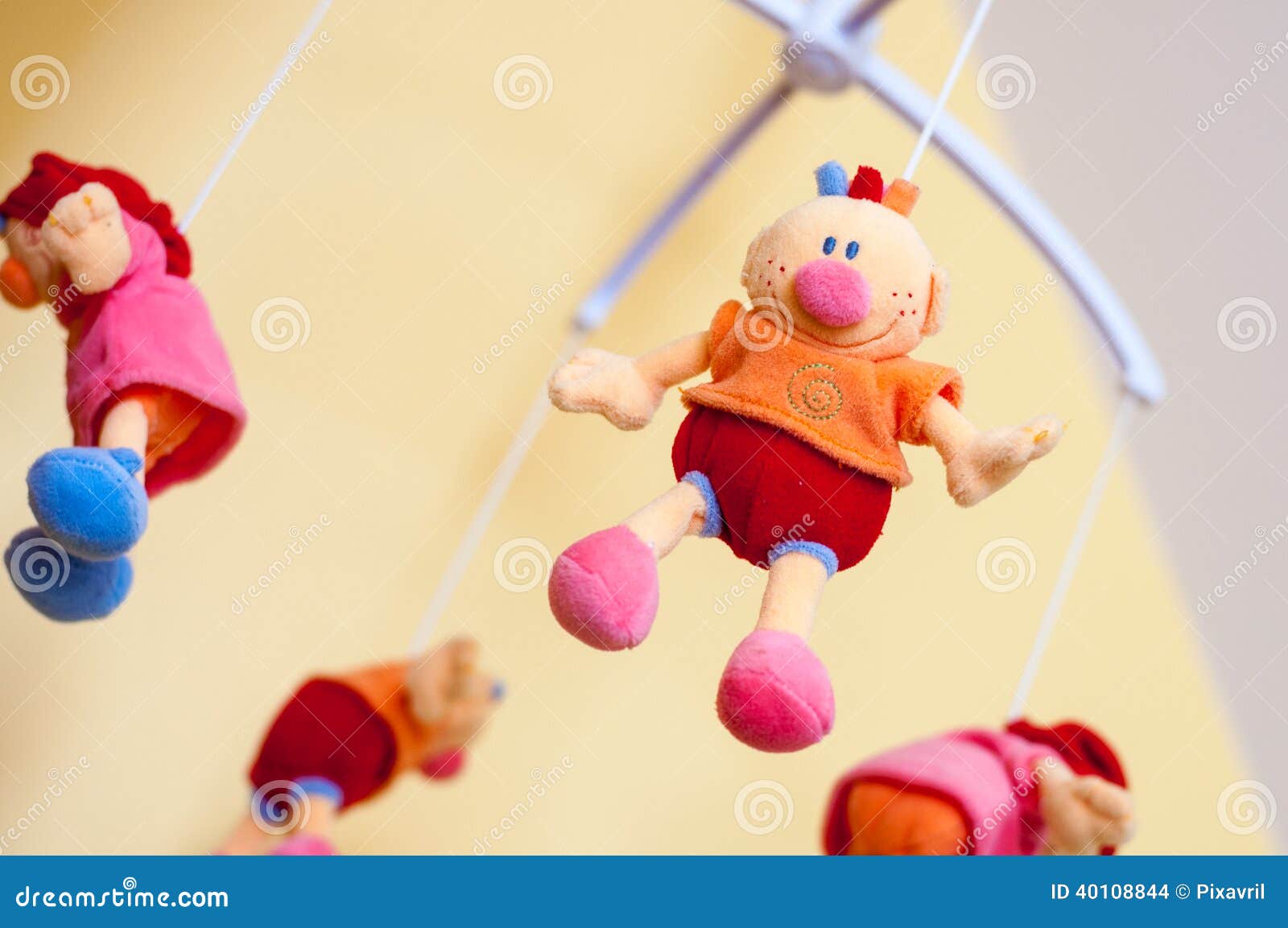 Mobile toy stock photo. Image of colourful, animals, cuddly - 40108844