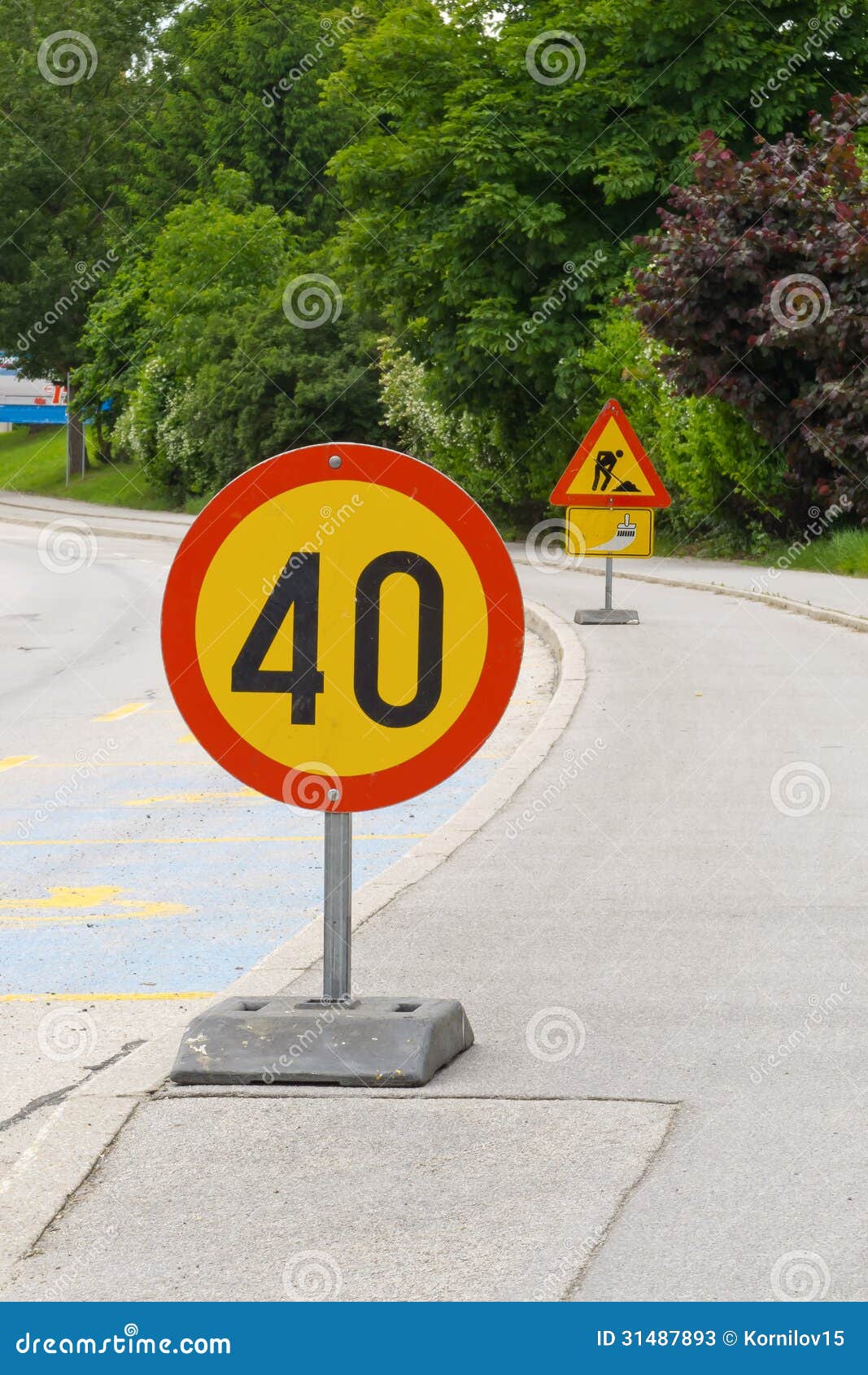 Mobile traffic signs stock image. Image of precaution - 31487893