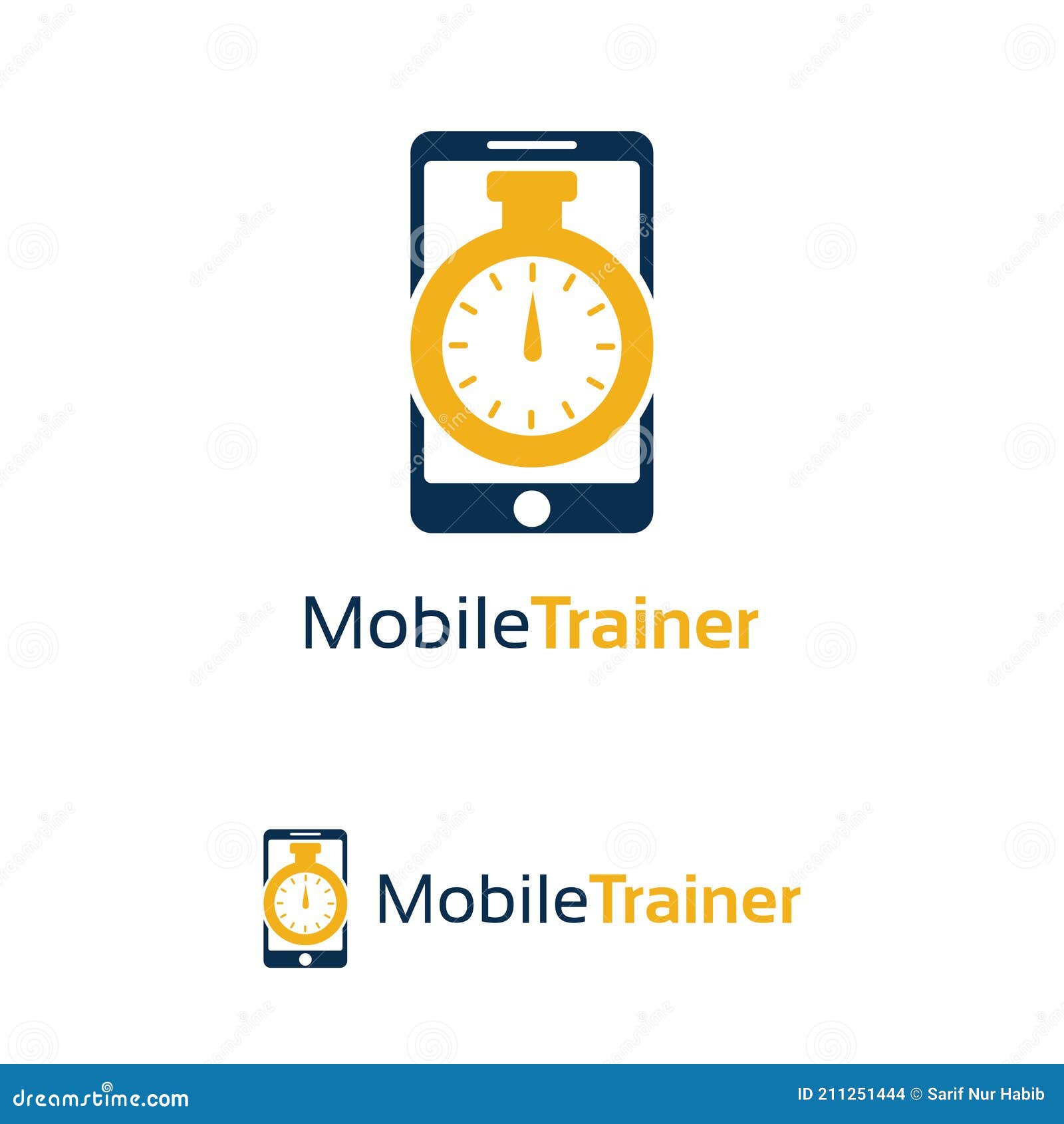 Mobile Trainer Logo Template Design Stock Vector - Illustration of ...