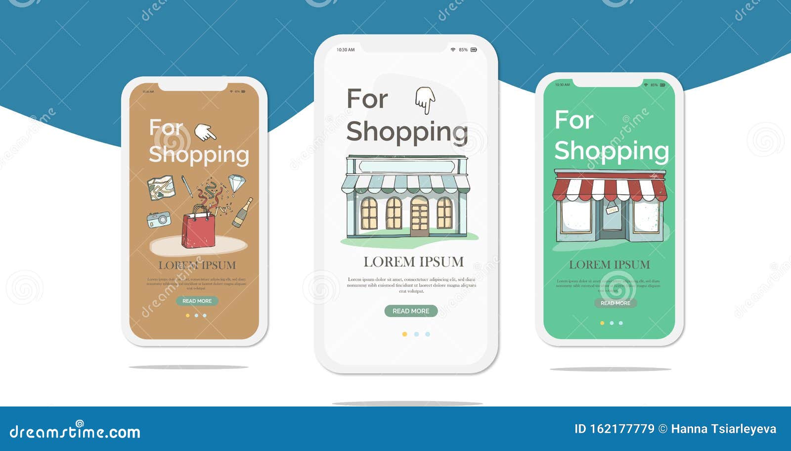 Mobile UI UX GUI Template, App Interface Wireframe Shopping Concept ...