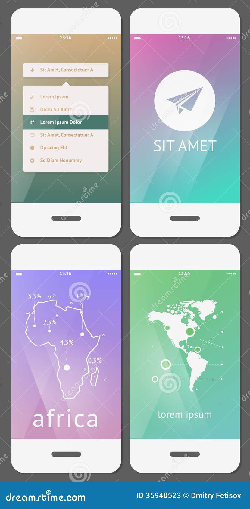 Hud Interface Ui Template Cyber Innovative Concept Background Vector