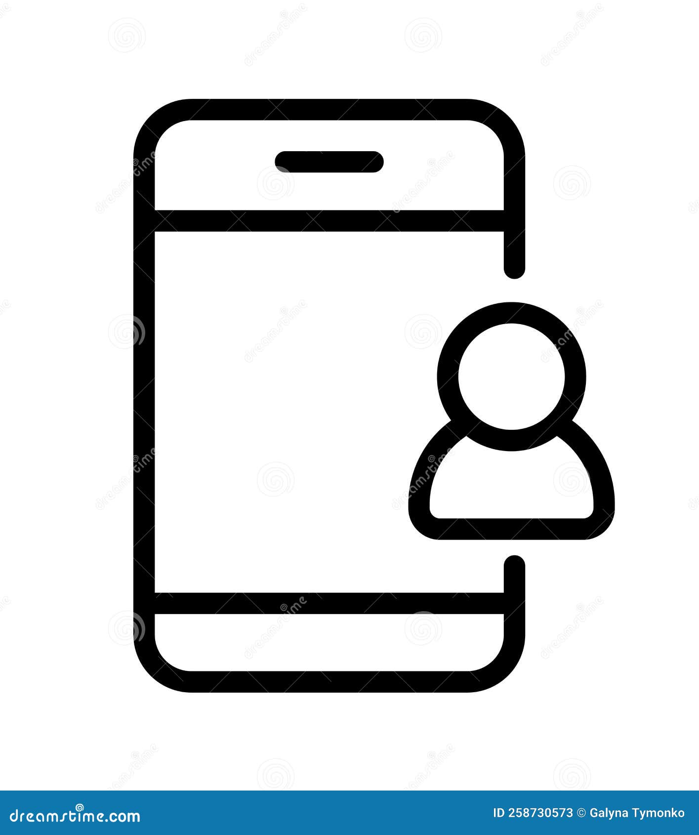 Mobile Vector Face Id Biometric Icon Facial Recognition for Apps and ...