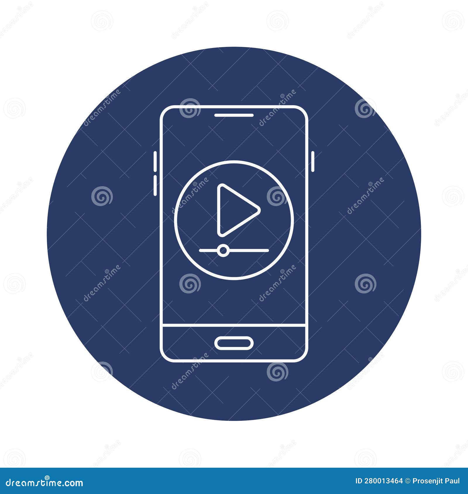 Mobile, Video, Video Player, Mobile Video Icon Stock Vector ...