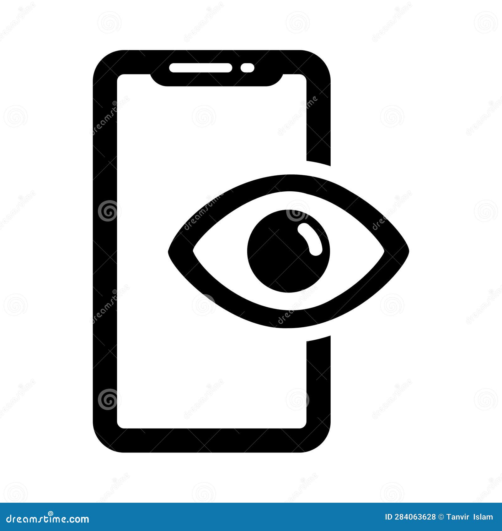Mobile View Icon stock vector. Illustration of mobile - 284063628